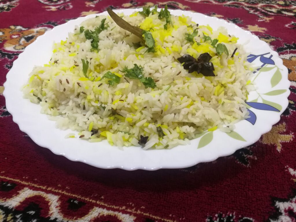Bagara Rice Recipe - FoodiesParadize